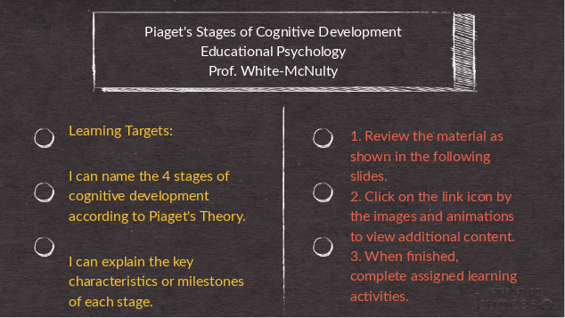 Create - 2021 Piaget's Stages of Cognitive Development