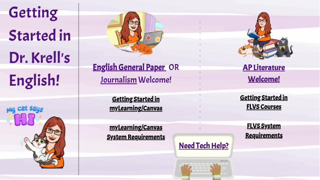 Create - Getting Started in Dr. Krell's English