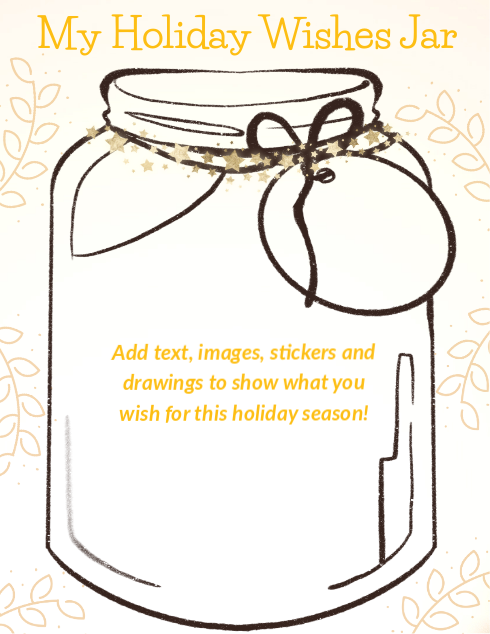 Create - Template - My Holiday Wishes Jar