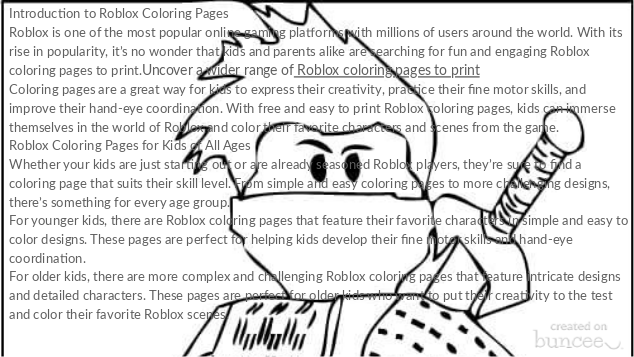 Create - Free Printable Roblox Coloring Pages for Kids
