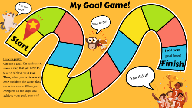 Create - Template - Goal Setting Game Board