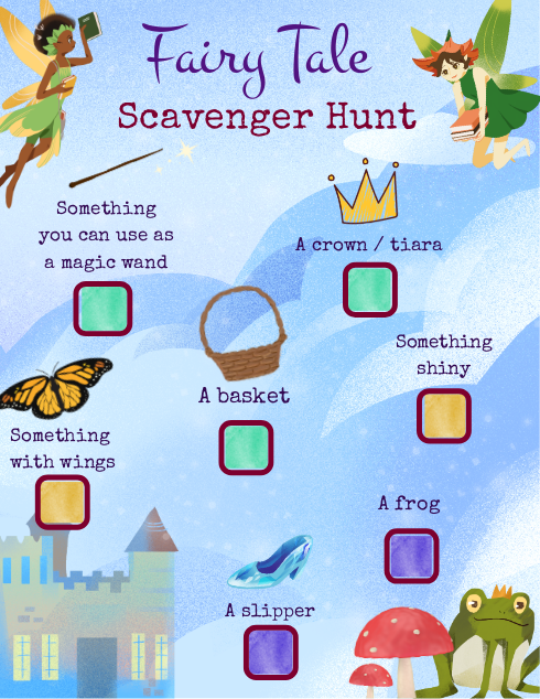 Buncee - Template - Fairy Tale Scavenger Hunt