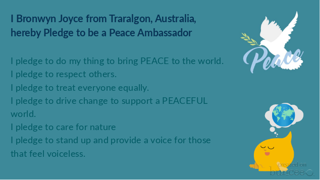 Buncee - PEACE Pledge