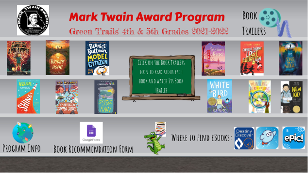 Create - 2021-2022 Mark Twain Readers Award Program